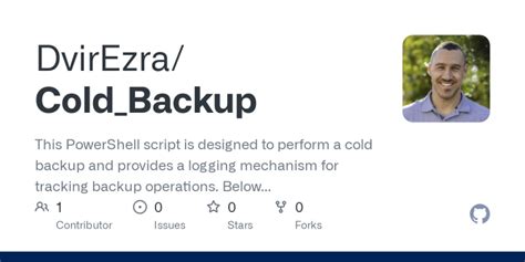 Introducing Cold Backup Powershell Script Dvir Ezra Posted On The