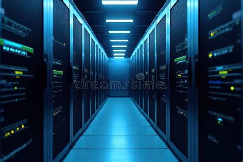Advanced Server Architecture For Data Centers Stock Illustration