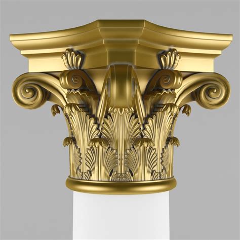 3d Model Classical Column