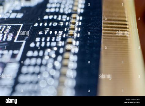 Close Up Of A Video Card For A Computer With A PCI Express Connection Stock Photo Alamy