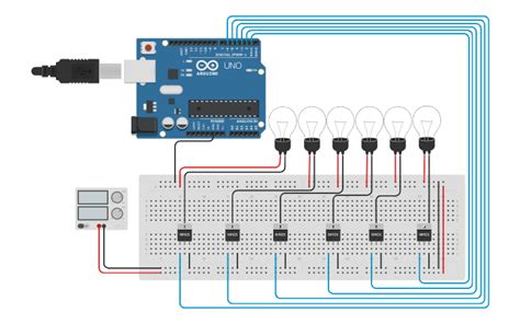 Circuit Design Arduino Mosfet Power Supply Tinkercad