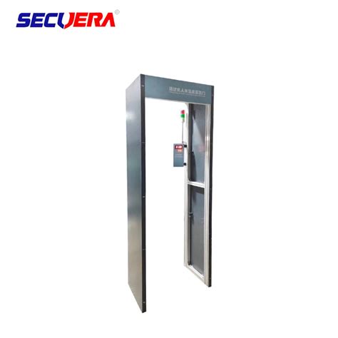 Infrared Body Checking Walk Through Temperature Scanner Single Line Of Lcd Display