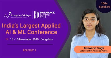 Aishwarya Singh On Linkedin Dhs2019 Superai Datascience