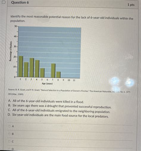 Solved Question 6 1 Pts Identify The Most Reasonable Pote