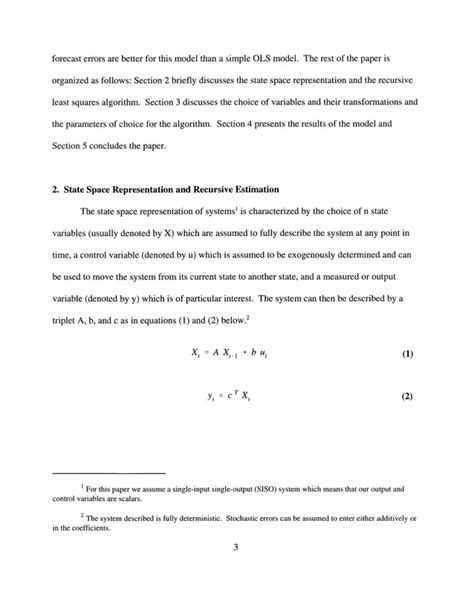Forecasting With An Adaptive Control Algorithm Pdf Business