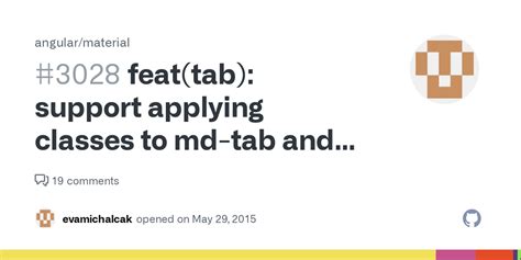 feat tab support applying classes to md tab and reflecting them on the md tab item · issue