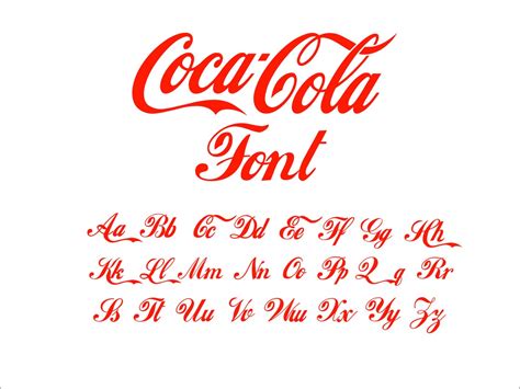 Coca Cola Alphabet Svg Coca Cola Font Coca Cola Clipart Svg Png Ai Instant Download Etsy