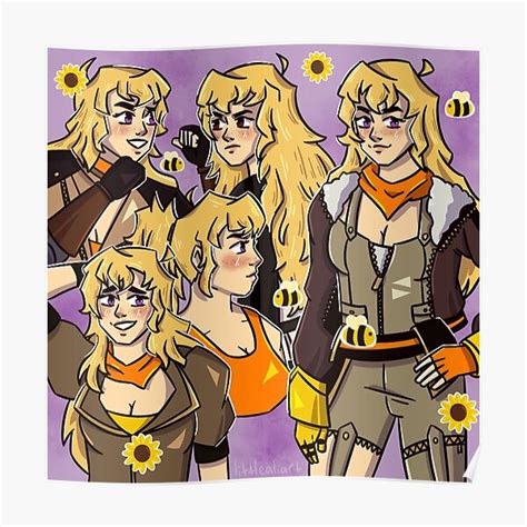 A Bunch Of Yangs Poster For Sale By Littlealiart Redbubble