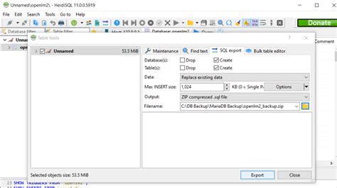 How To Backup Openlm Server Mariadb With Heidisql Ht890 Openlm