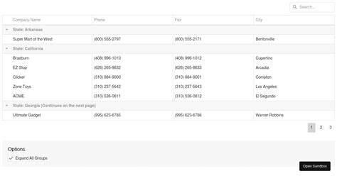 Record Grouping Devextreme Data Grid Codesandbox