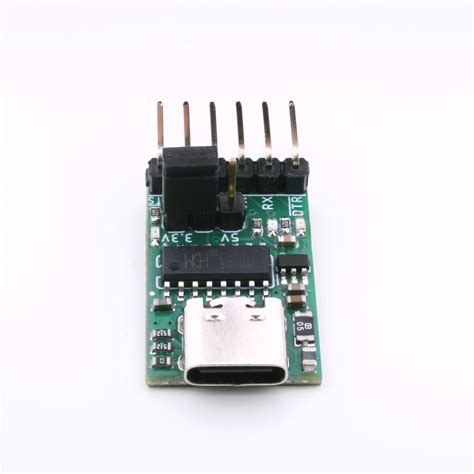 Ch340c Usb To Ttl Serial Converter 3 3v And 5v Usb C Module Silicon Technolabs