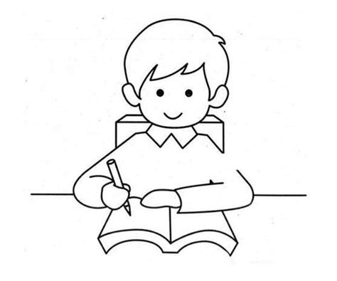 学生上课的图片简笔画 图文简单（热门13张） 简笔画图片大全
