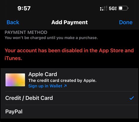 Payment Method Problem Apple Community