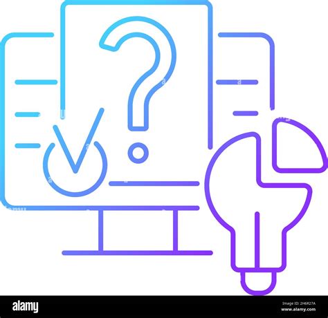 digital problem solving gradient linear vector icon stock vector image