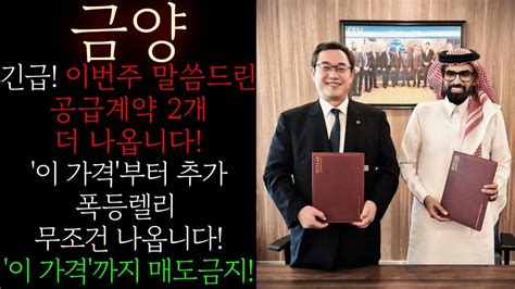 금양 긴급 류광지회장 대출금 전액 상환 완료 공급계약 일정에 맞춰 공매도 숏커버링 이 가격 에서 시작 모든악재소멸로