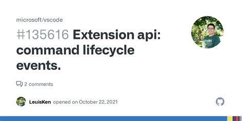 Extension Api Command Lifecycle Events · Issue 135616 · Microsoft