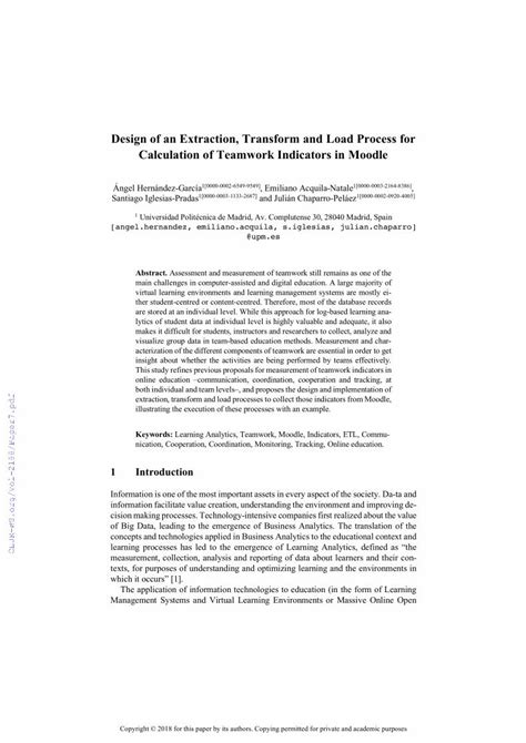 pdf design of an extraction transform and load process for dokumen