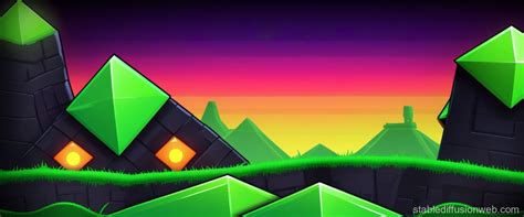Geometry Dash Background Design Stable Diffusion Online