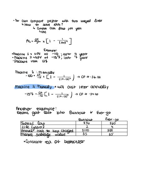 Unit 2 Lecture 3 Video Notes You Cant Compare Projects With Two