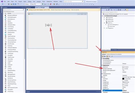 C Windows Forms Component Button Interaction Between Label And