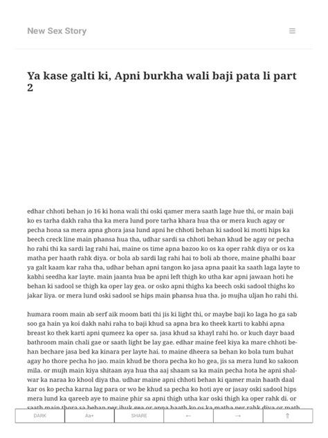Ya Kase Galti Ki Apni Burkha Wali Baji Pata Li Part 2 New Sex Pdf