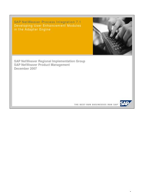 Developing User Enhancement Modules In The Adapter Engine Sap Netweaver Process Integration 7 1