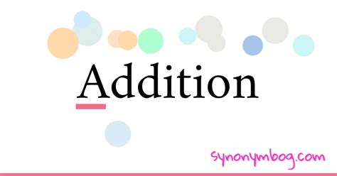 Synonym For Addition