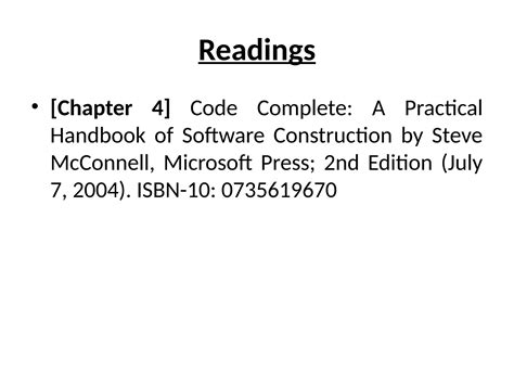 Software Construction And Development Lec 4 Pptx