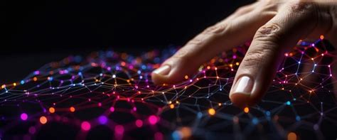 Premium Photo Humain Hand On Globally Distributed Abstract Background