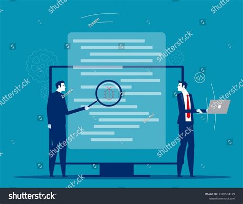 Software Testing Bug Fixing Abstract Metaphor Stock Vector Royalty