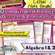Domain And Range Of Discrete Continuous Functions Note Guide By Wise
