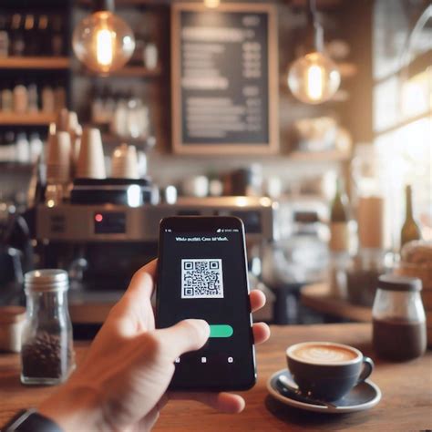 Premium Ai Image Hands And Phone Closeup Scanning Qr Code On Mobile Phone Paying In