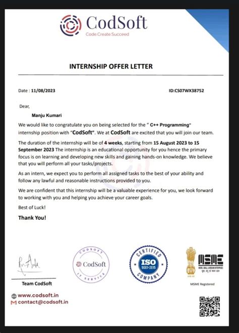 Manju Kumari On Linkedin Codesoft