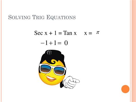 PPT Solving Trig Equations PowerPoint Presentation Free Download ID
