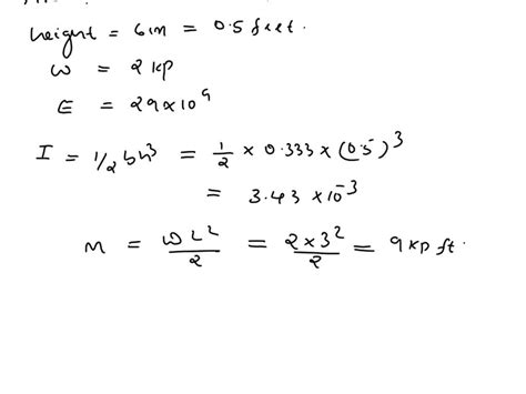 Solved 3 For The Uniform Cantilever Beam And Loading Shown Determine