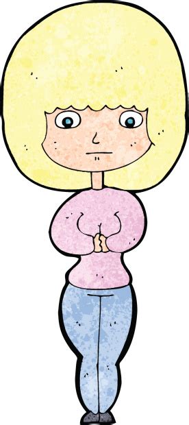 말풍선이 있는 부끄 여자 거친에 대한 스톡 벡터 아트 및 기타 이미지 거친 귀여운 그리기 Istock