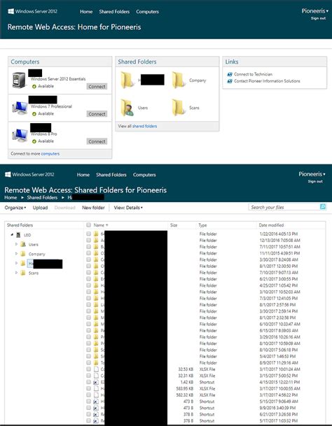 Shared Folder Access Server 2012 R2 Standard Not Essentials Windows Spiceworks Community