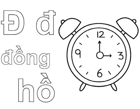 Tô Màu Chữ Cái Tiếng Việt Tranh Tô Màu Cho Bé