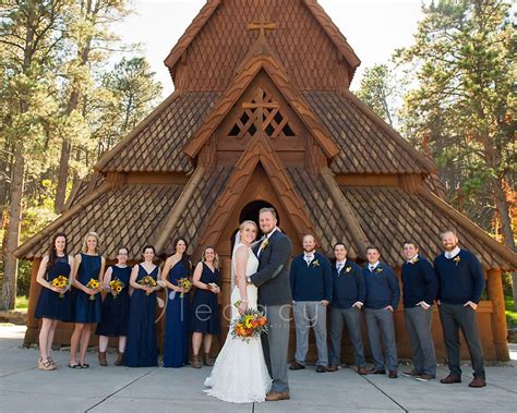 Wedding Party Chapel In The Hills Fall Wedding Rapid City South