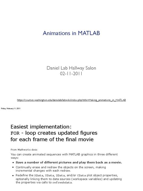 Matlab Animatedplotstutorialarmin Pdf Pdf Circle Animation