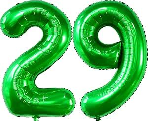 Katchon Dark Green 29 Balloon Numbers 40 Inch Green