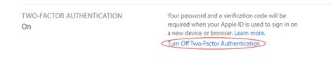 How To Turn Off Two Factor Authentication In Apple Id Support Center