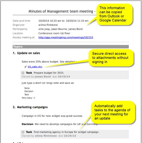 Meeting Minutes Summary Report Meeting Agenda Meeting Minutes Software