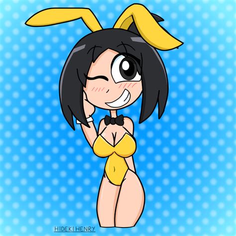Rule 34 Black Eyes Black Hair Bunny Ears Bunny Girl Bunnysuit Hideki Hideki Henry Hidekihenry