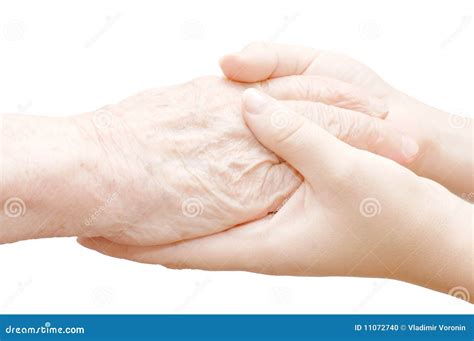 Alte Und Junge H Nde Stockfoto Bild Von Liebevoll Geduldig