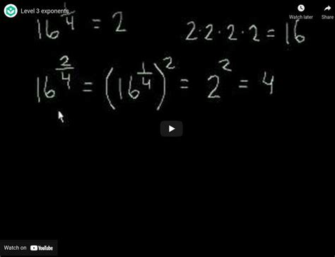 Khan Academy Arithmetic And Pre Algebra Level 3 Exponents