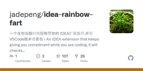 GitHub jadepeng idea rainbow fart 一个在你编程时疯狂称赞你的 IDEA扩展插件 兼容VSCode
