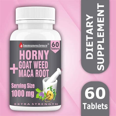Immunescience Horny Goat Weed And Maca Root Tablets 60 Tabs Swadesii