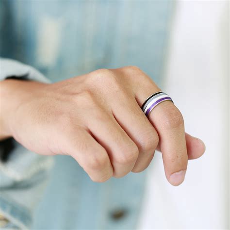 Asexual Pride Ring Queer In The World The Shop