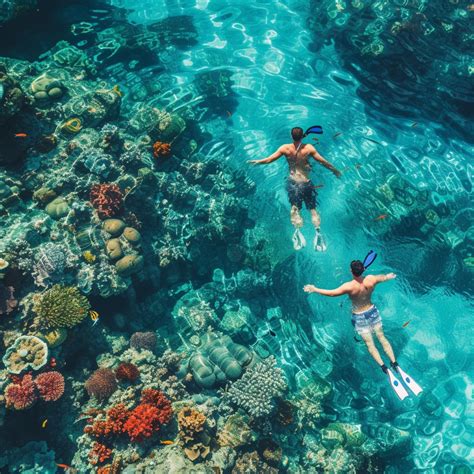 Free Snorkeling Coral Reef Image Underwater Snorkeling Coral